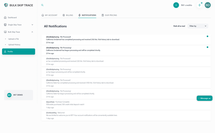 Bulk Skip Trace - No Subscription Skip Tracing Solution for Real Estate ...