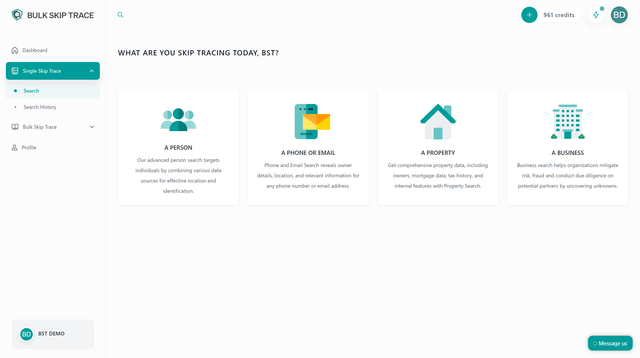 Bulk Skip Trace - No Subscription Skip Tracing Solution for Real Estate ...